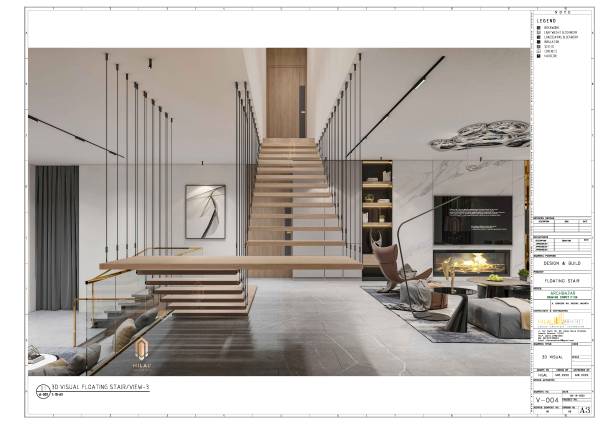 Design project for Floating Stairs in Croatia | Arcbazar