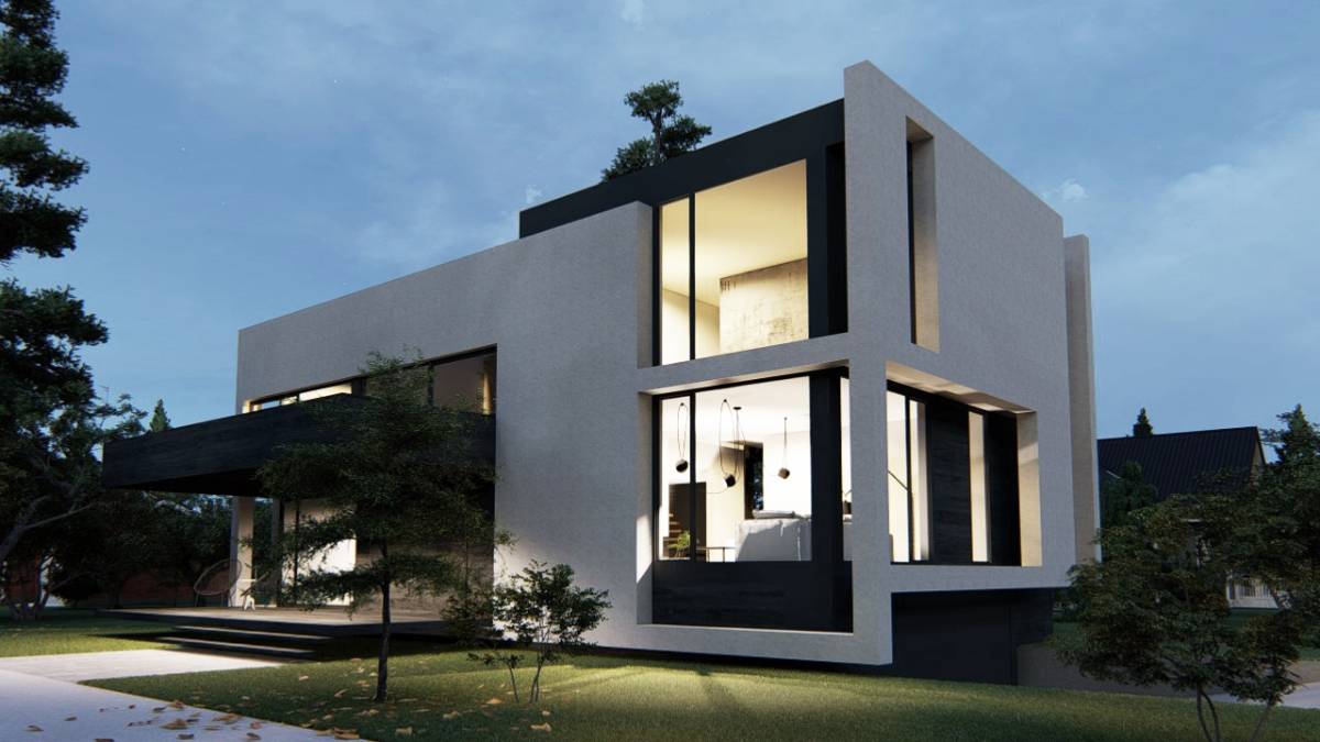 Design project for Modern Contemporary Corner Lot Design on a 50 ...