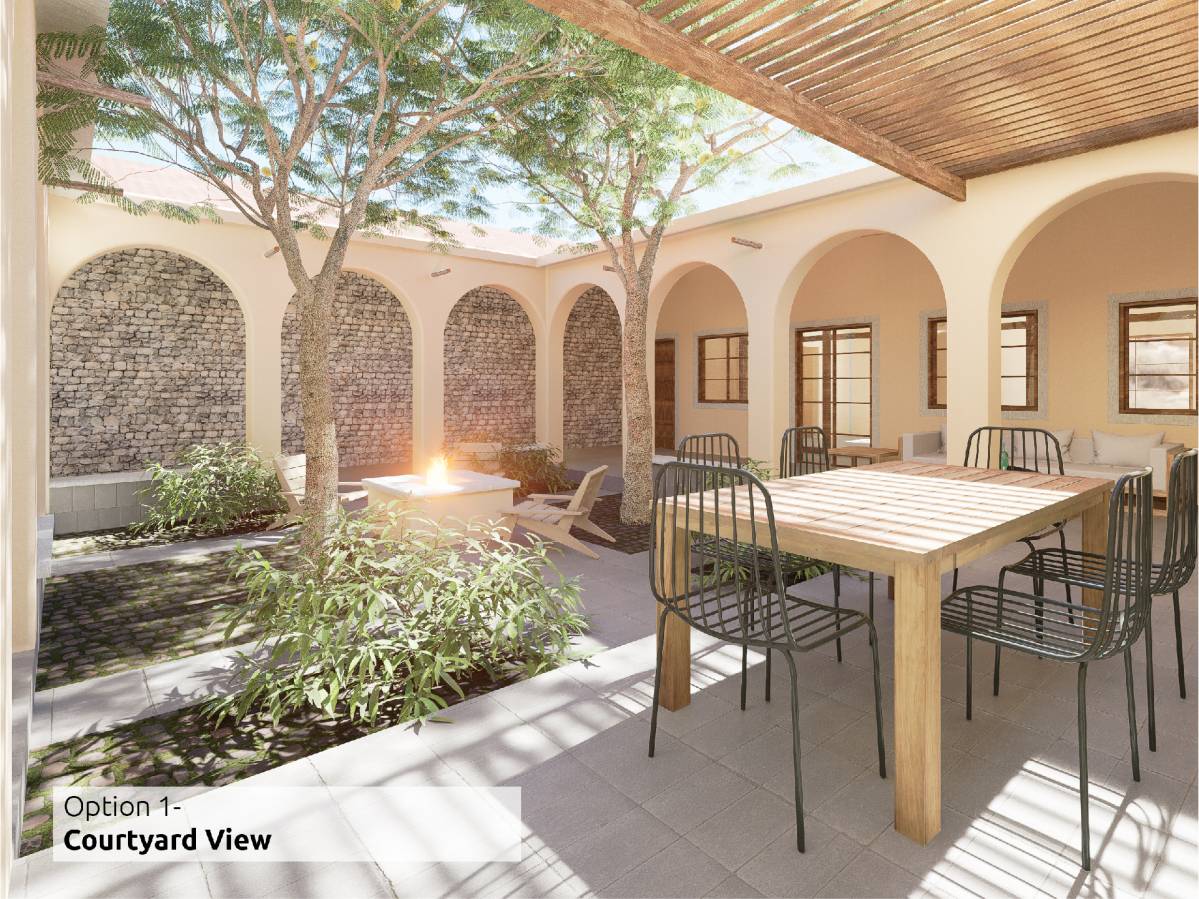 Design project for Small courtyard house plan in Saudi Arabia | Arcbazar