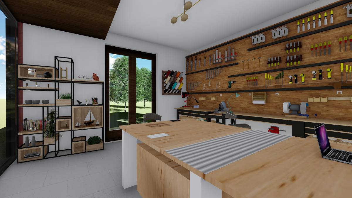 Design project for Workshop in a new modern house in Brazil | Arcbazar