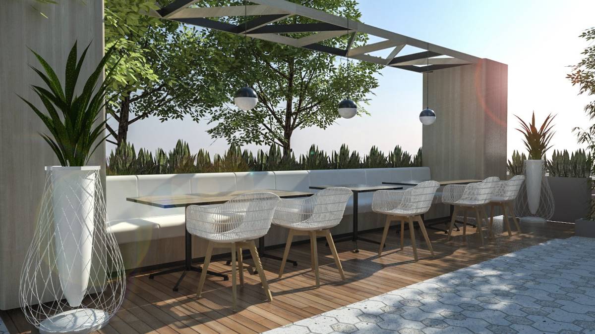 Design project for Office Building Outdoor Lounge in United States ...