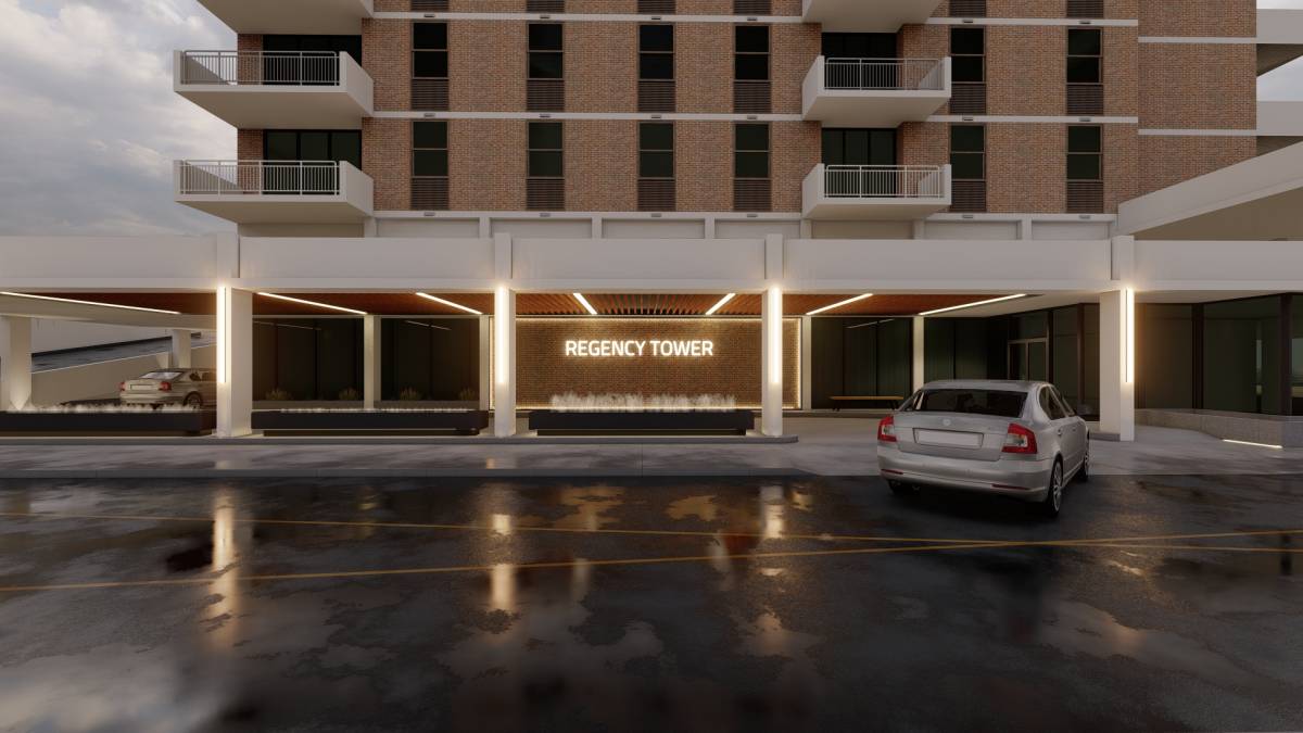 Design project for Design for Building Entrance, Porte Cochere ...