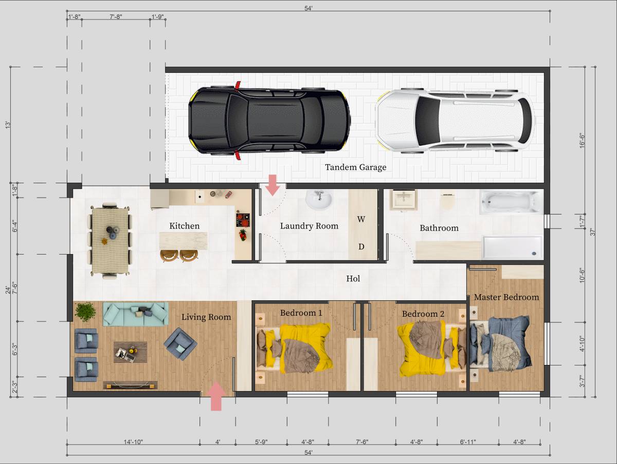 Design project for Small Home Design in United States | Arcbazar