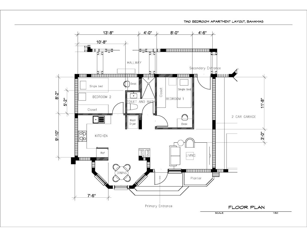 Design project for Redesign Apartment Layout in Bahamas | Arcbazar