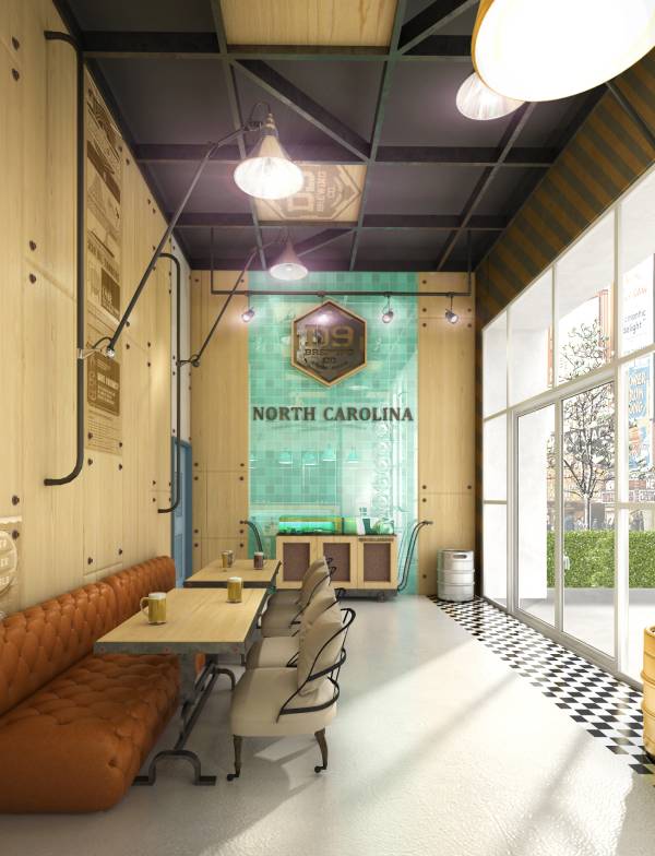 Design project for D9 Brewing Company Tap Room Design in United States ...