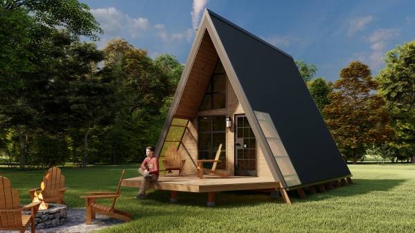 Design project for An A-frame Camp Cabin in United States | Arcbazar