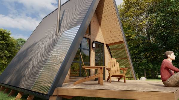 Design project for An A-frame Camp Cabin in United States | Arcbazar