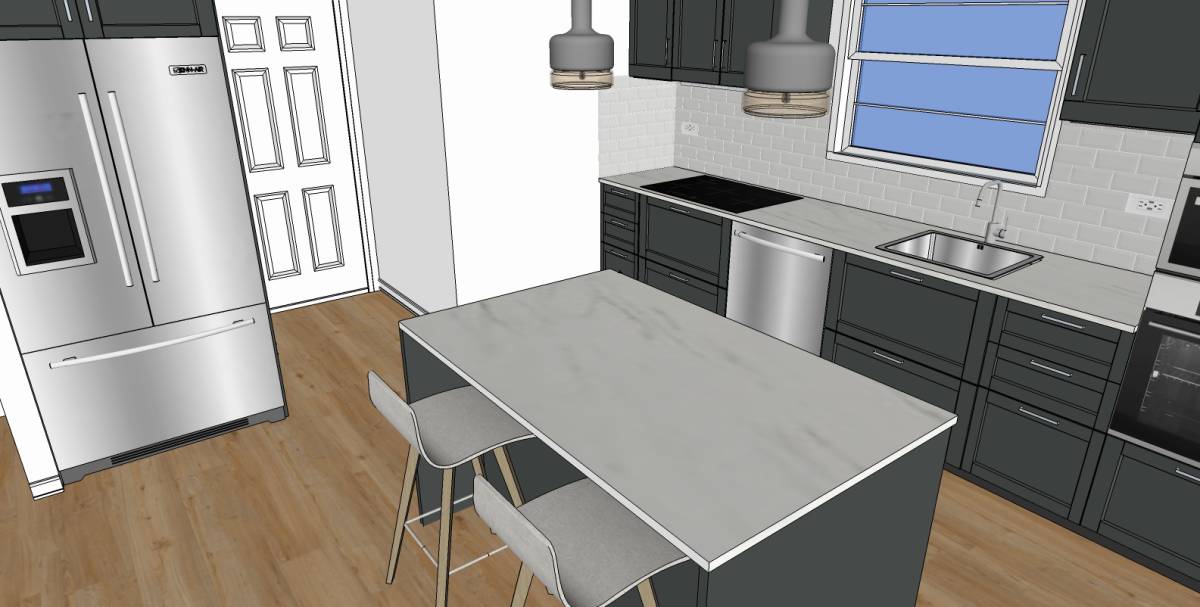 Design project for 1973 Kitchen Renovation in United States | Arcbazar