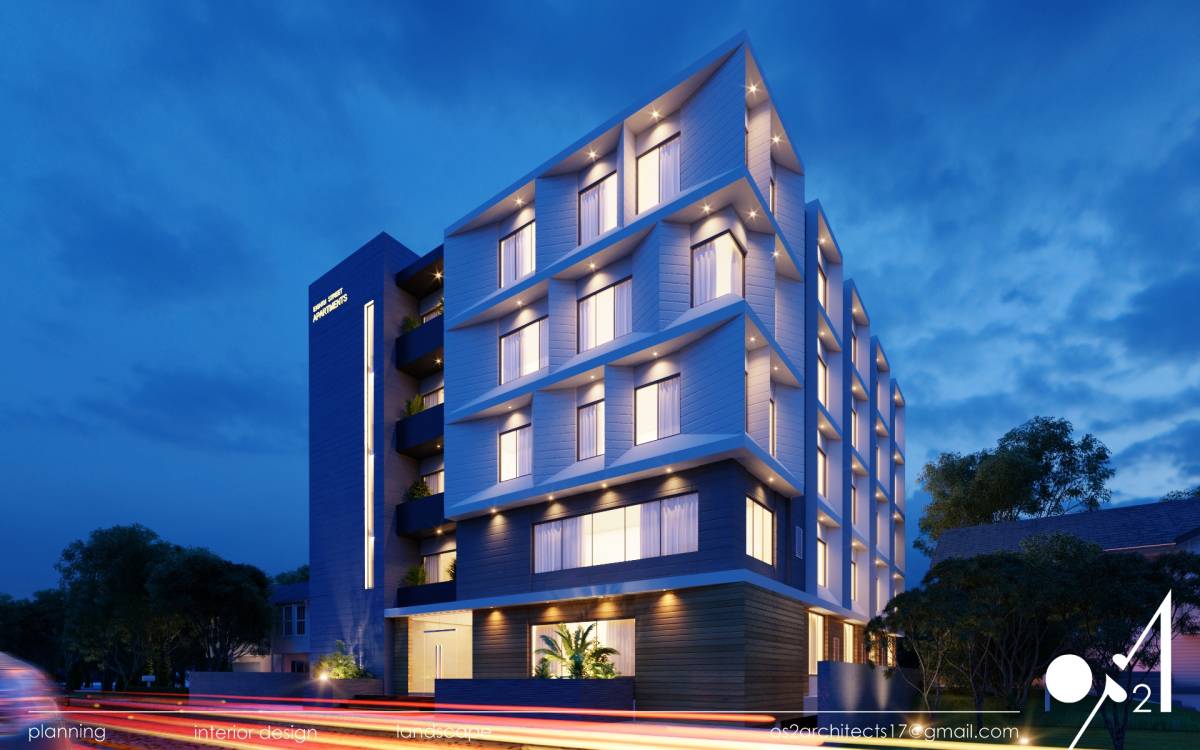 Design project for 8th Street apartment building in United States ...