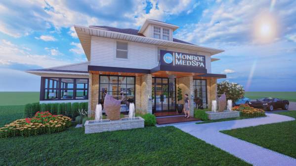 Design project for Modern Entrance for Medical Spa on 1912 Building in ...