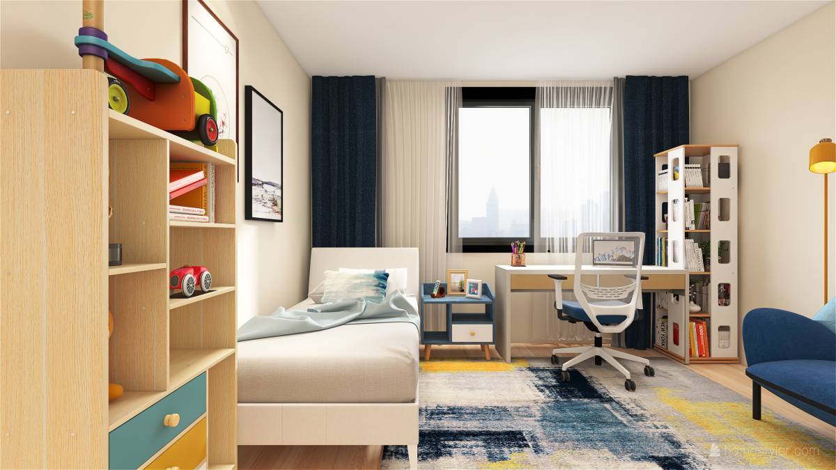 Design project for Furniture and decoration of 10-year old boy room in ...