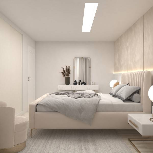 Design project for Furniture and decoration of the bedroom in Romania ...