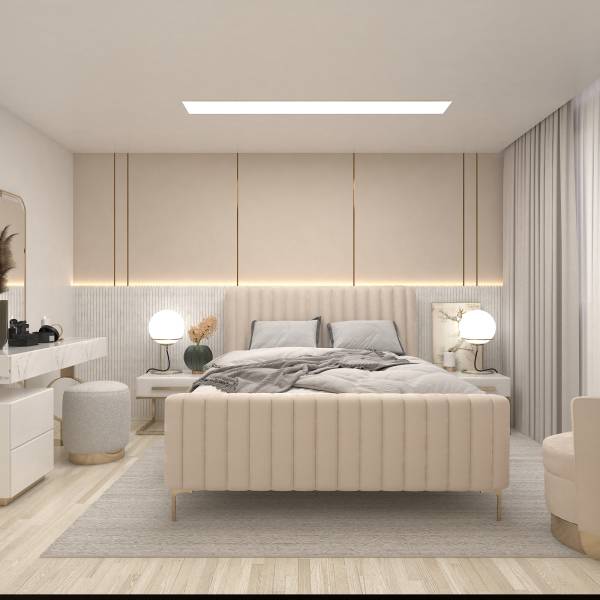 Design project for Furniture and decoration of the bedroom in Romania ...