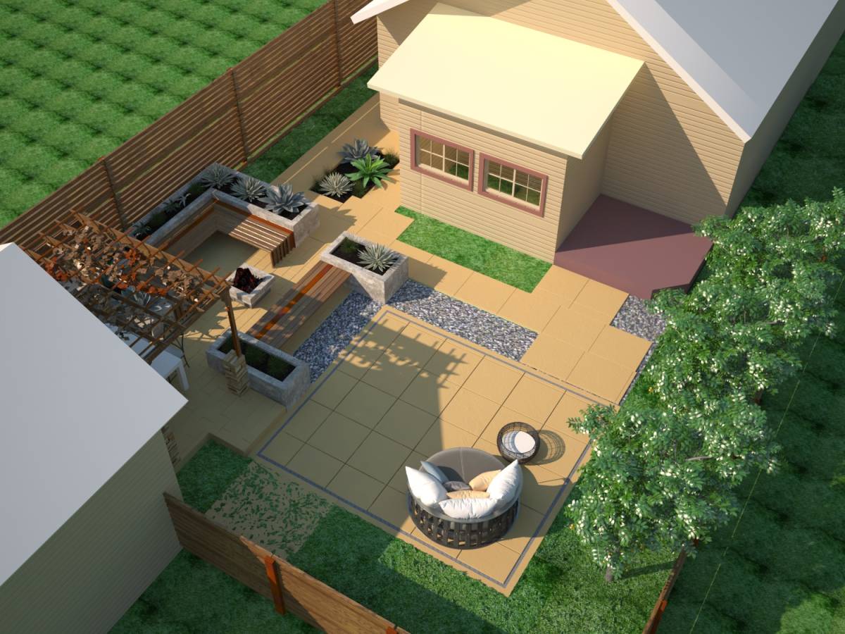 Design project for Small Back Yard Design in United States | Arcbazar