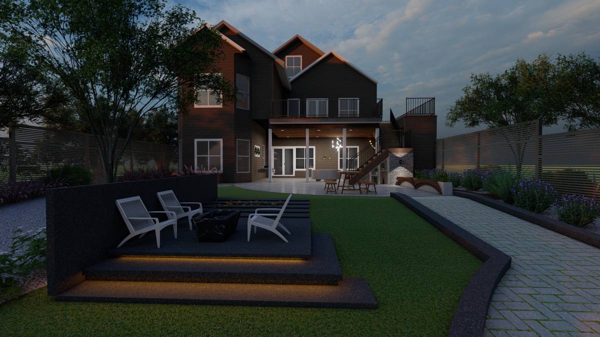 Design project for Patio-Backyard, Integrated Outdoor Living area in ...