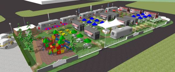 Restaurants / Bar Designed by a+bd_architects - Trailer Food Park ...