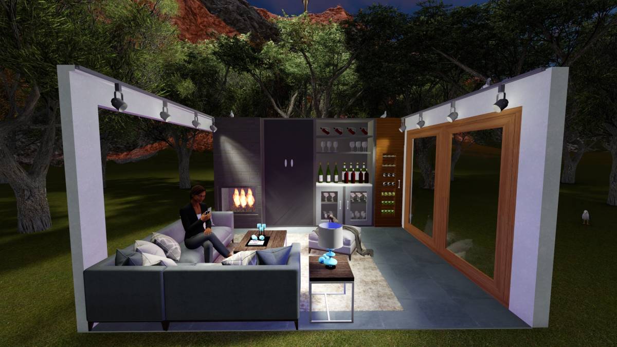 Design project for • Bar design with possible fireplace in Singapore ...