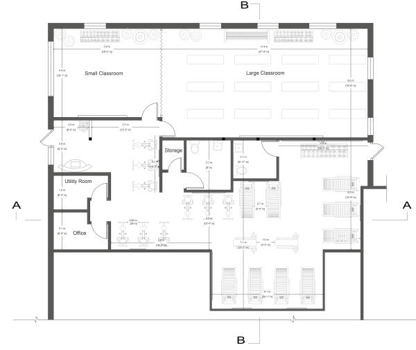 Design project for Wellness Center Floor Plan in United States | Arcbazar