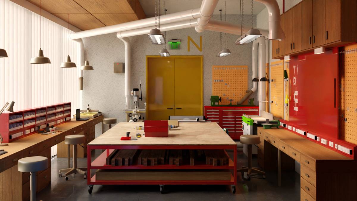 Design project for Workshop in a new modern house in Brazil | Arcbazar