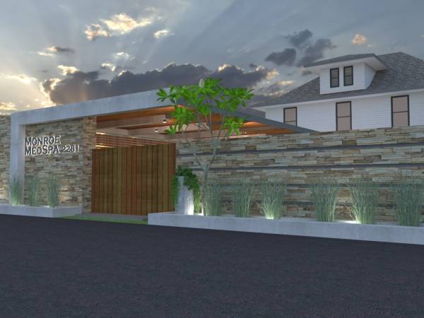 Design project for Modern Entrance for Medical Spa on 1912 Building in ...