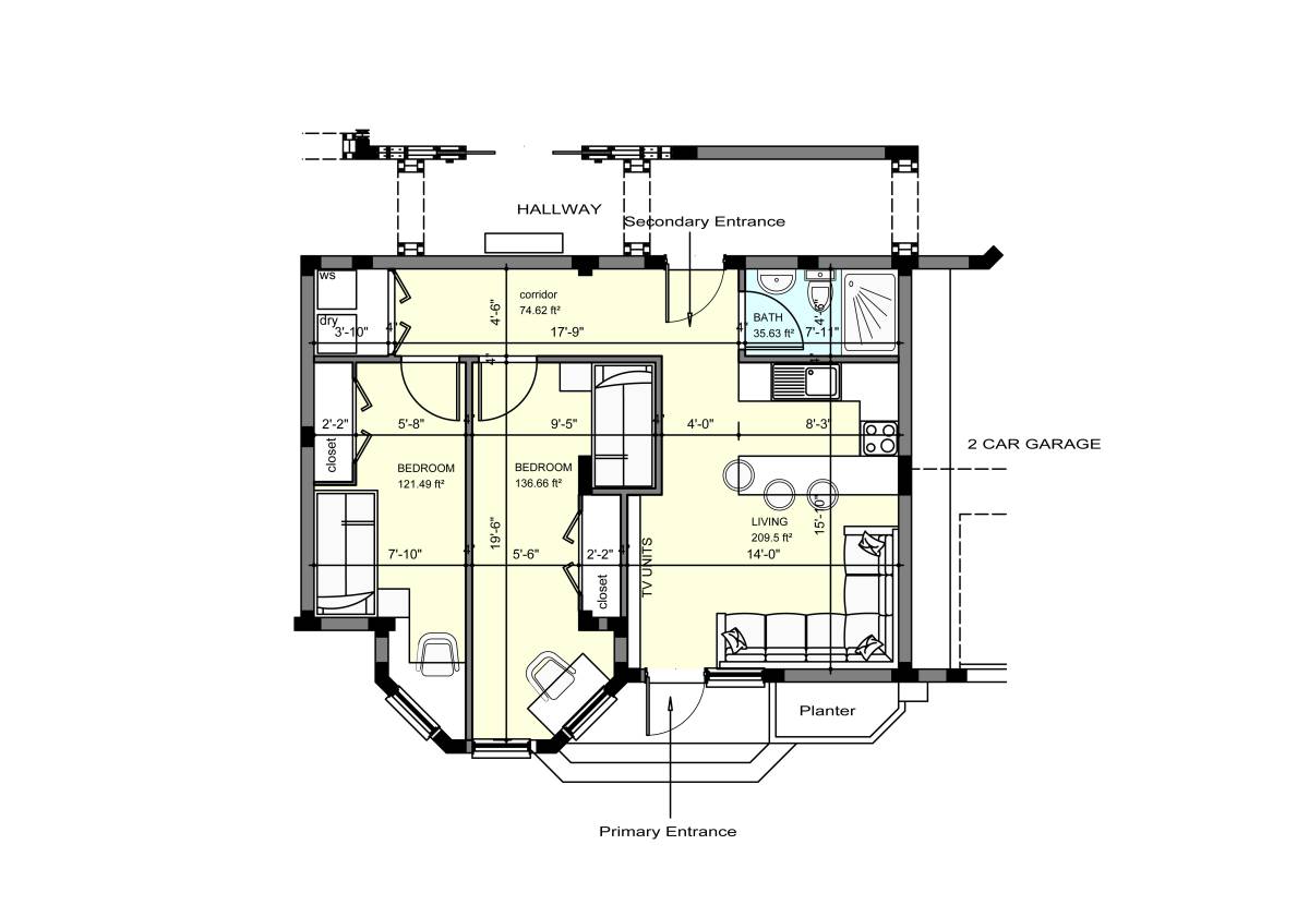 Design project for Redesign Apartment Layout in Bahamas | Arcbazar
