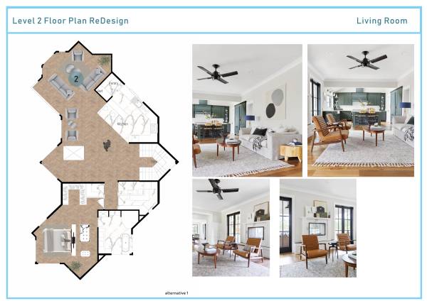 Design project for Level 2 Floor Plan ReDesign in United States | Arcbazar