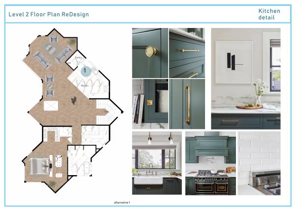 Design project for Level 2 Floor Plan ReDesign in United States | Arcbazar