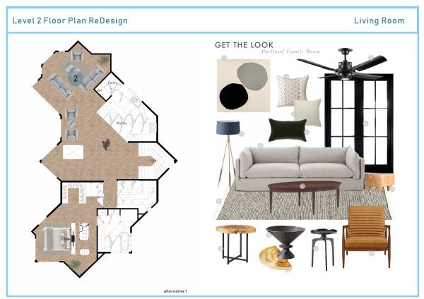 Design project for Level 2 Floor Plan ReDesign in United States | Arcbazar