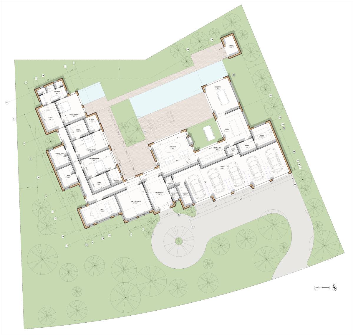 Design project for LM Residence Floor Plan in United States | Arcbazar