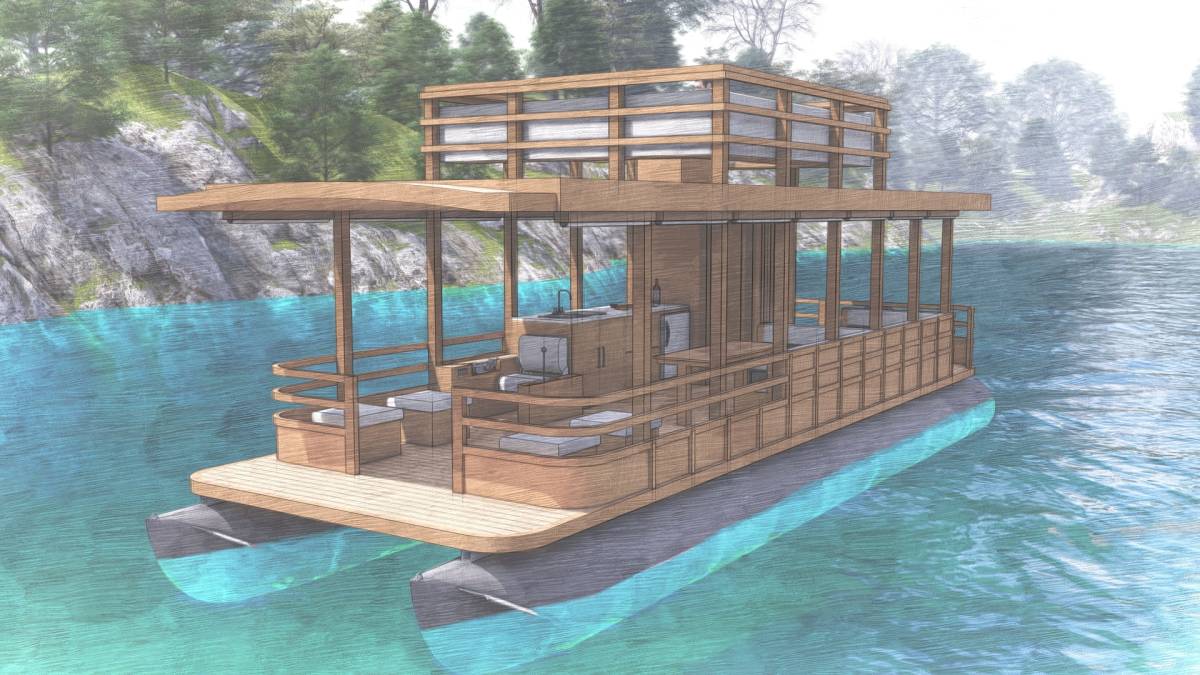 Design project for Covered Pontoon Boat in United States | Arcbazar