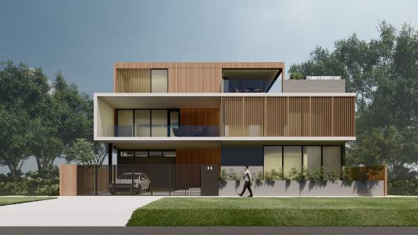 Design project for Residential Façade exterior design and interior ...