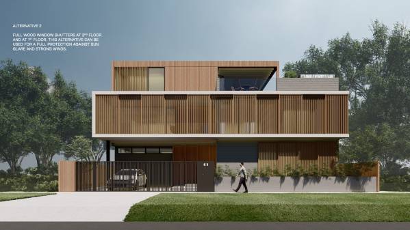 Design project for Residential Façade exterior design and interior ...