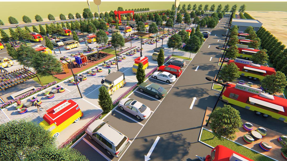 Design project for Food Truck Park in Oman | Arcbazar