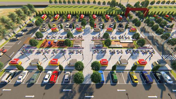 Design project for Food Truck Park in Oman | Arcbazar