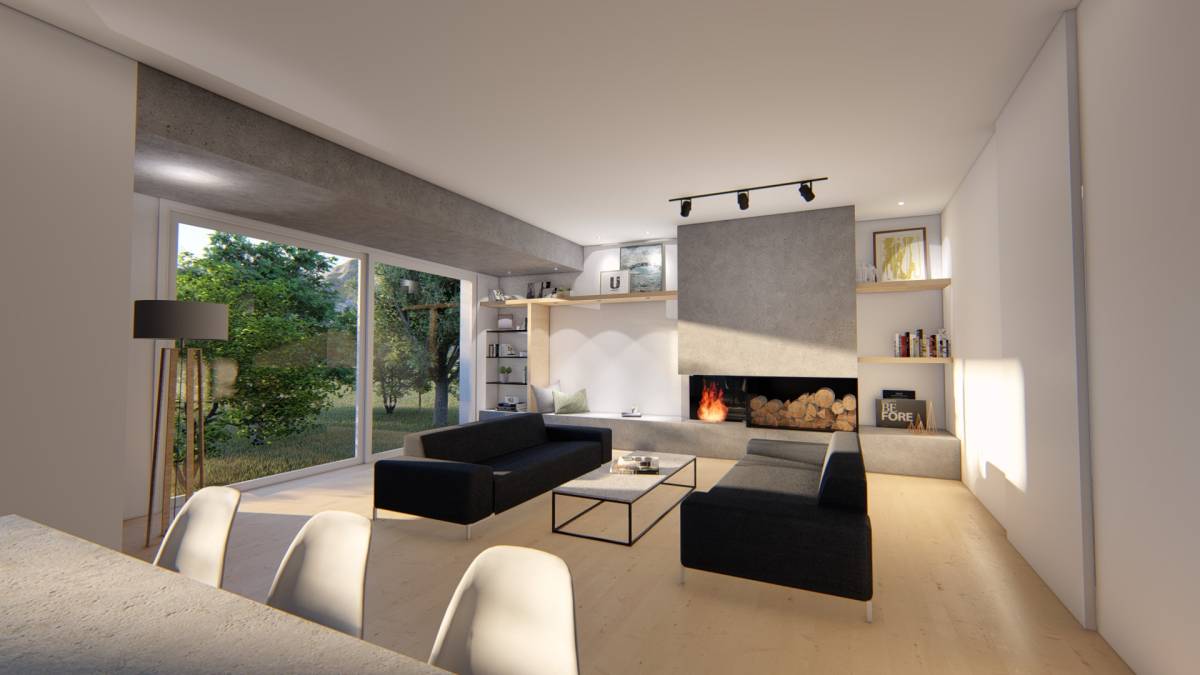 Design project for Modern & simple chimney wall in Austria | Arcbazar