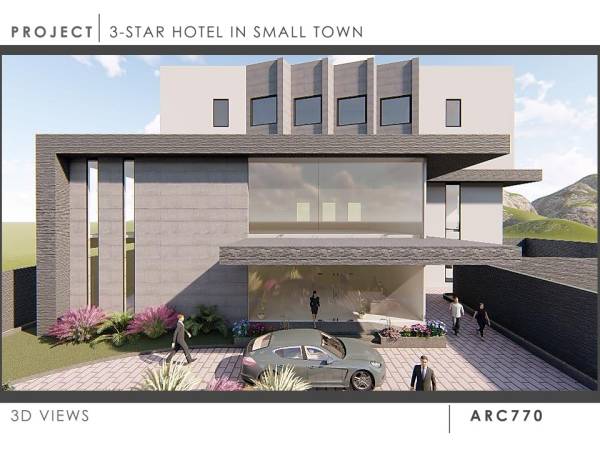 Design project for Three Star Hotel in a small town in India | Arcbazar