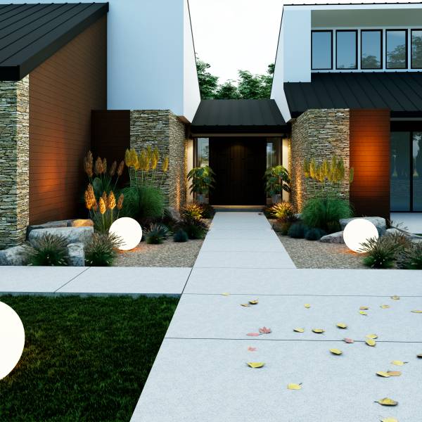 Design project for Minimal high impact modern landscape in United ...