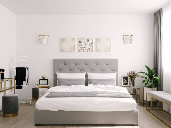 Design project for Furniture and decoration of the bedroom in Romania ...