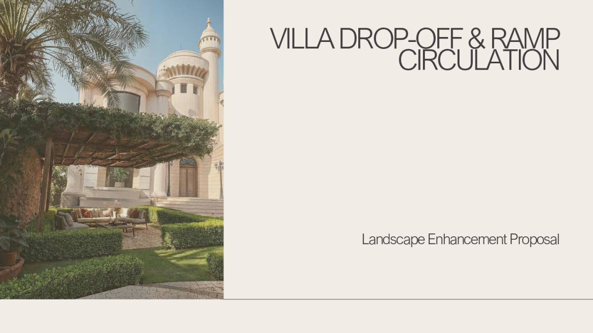 Design project for Villa Drop-Off & Ramp Circulation in United Arab ...