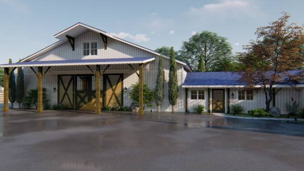 Design project for Hobby Farm/Horse Barn Front Facade & Landscaping ...