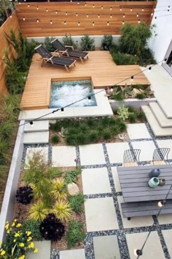 Design project for Backyard design including patio, pergola, ann ...