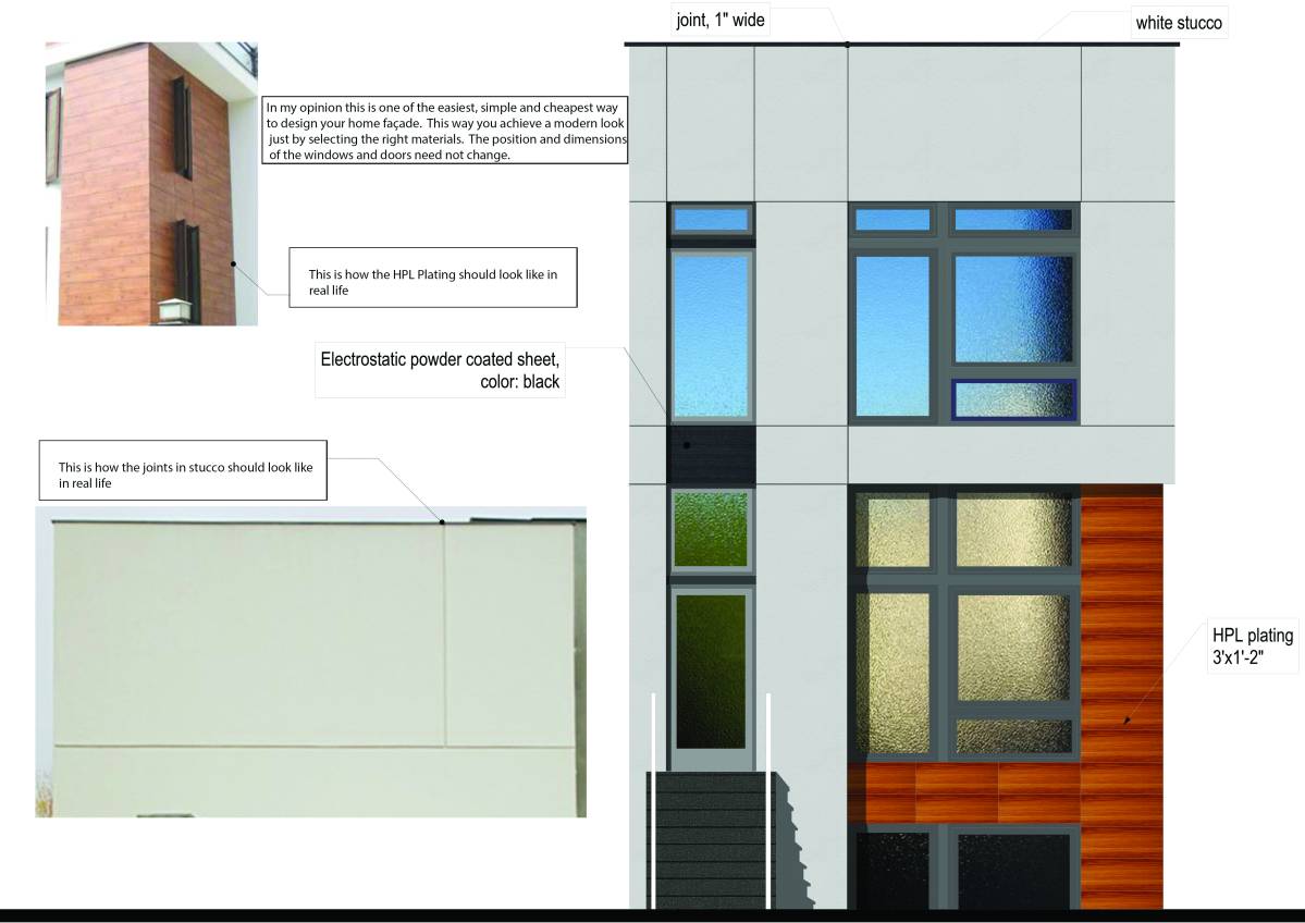 Design project for Modern Chicago Facade in United States | Arcbazar