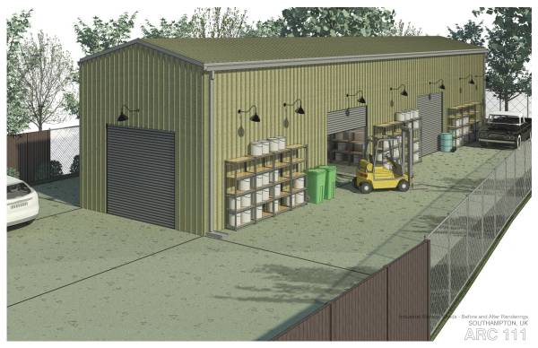 Design project for Plans and render for storage shed and just render ...
