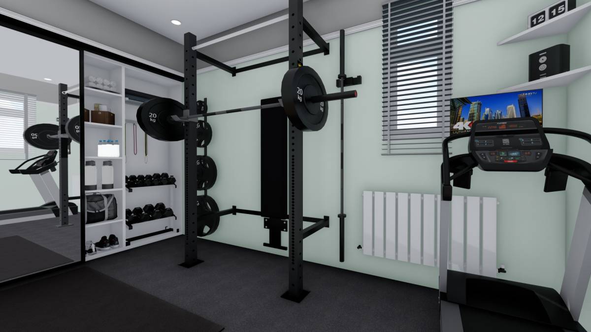 Design project for Turn study and store room into Home Gym in United ...