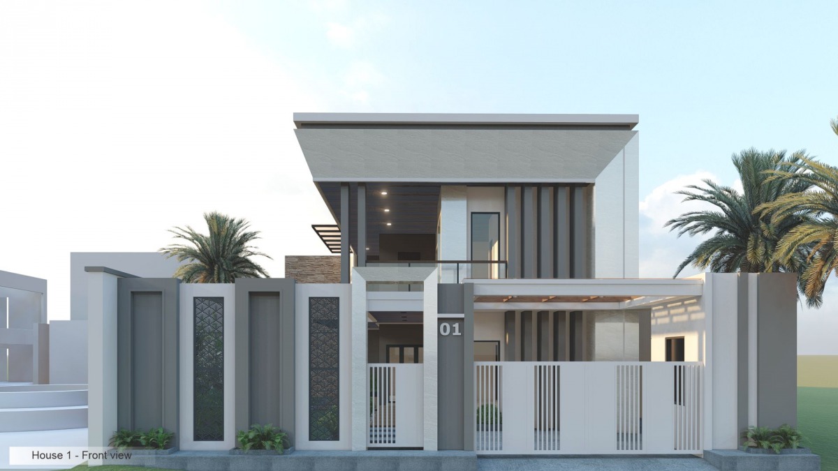 Design project for Residential Project (2d floor plans and rendered ...