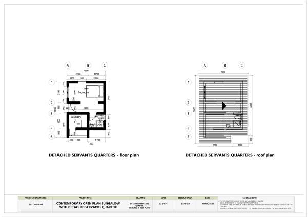 Design project for Contemporary Open Plan Bungalow with Detached ...