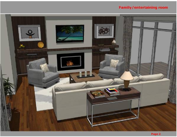Design project for family/entertaining room in United States | Arcbazar