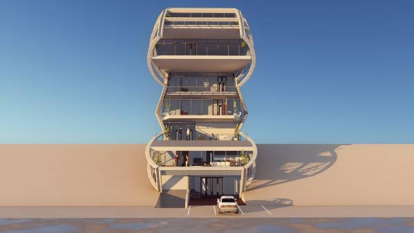 Design project for Sea Shell Concept Apartment Building in Australia ...