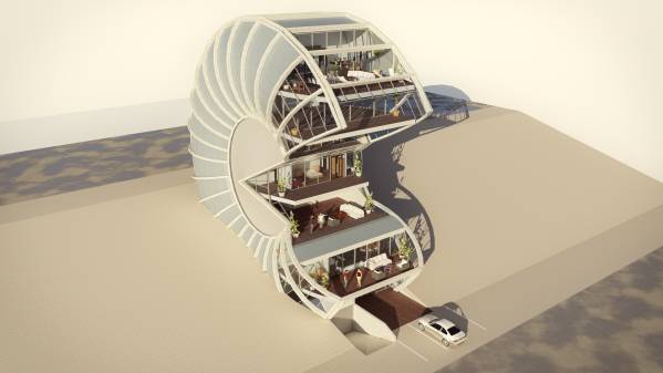 Design project for Sea Shell Concept Apartment Building in Australia ...