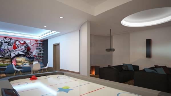 Design project for Teen Gaming Area in United States | Arcbazar